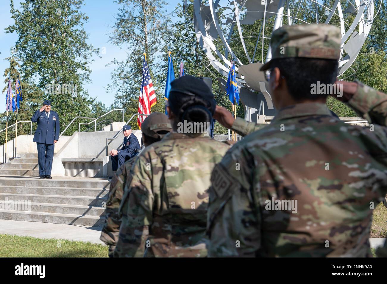 U.S. Air Force Col. Antonio Alvarado, incoming 354th Mission Support ...