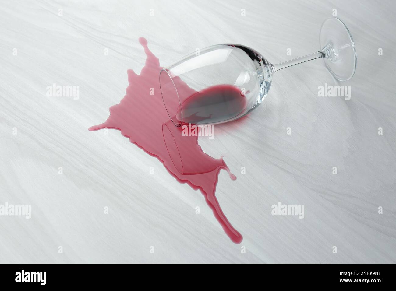 Spilled Wine On Table
