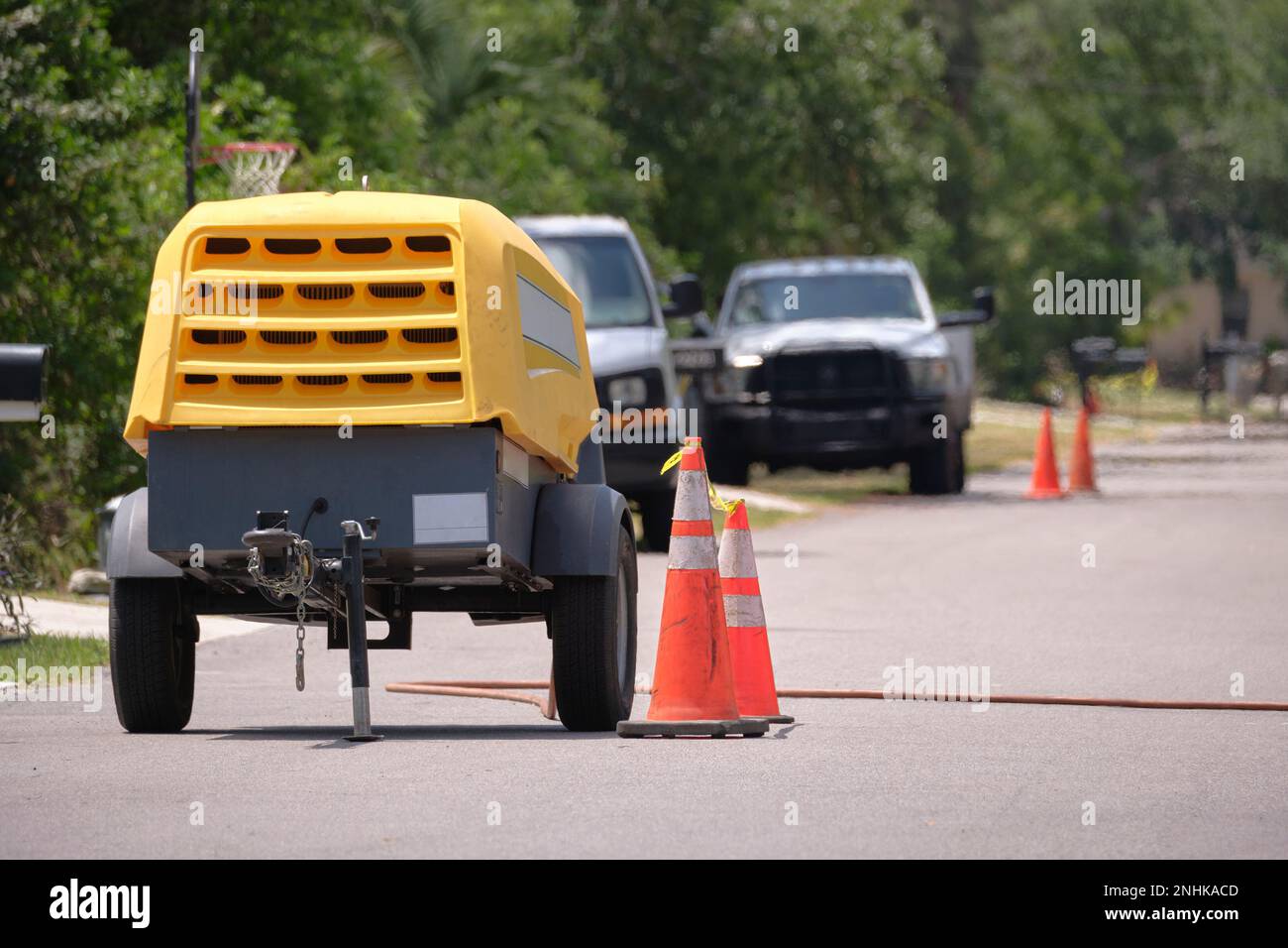 Pneumatic road compressor hi-res stock photography and images - Alamy