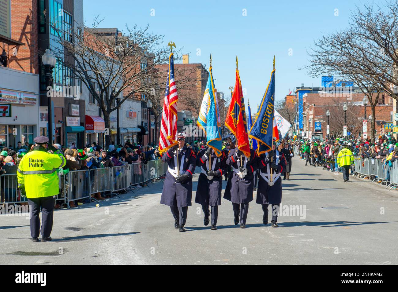Saint patrick parade boston hi-res stock photography and images - Alamy