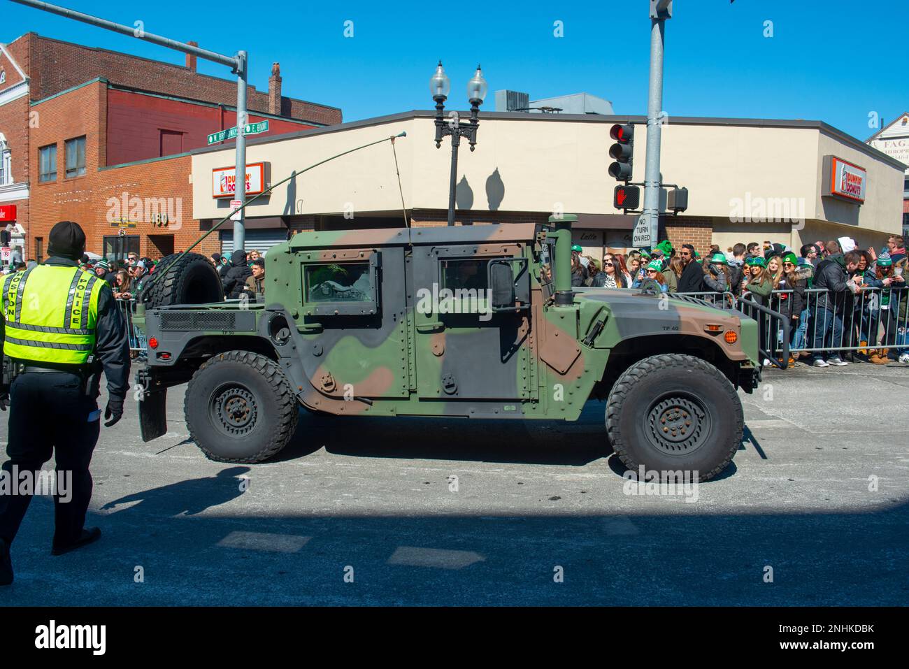 US Army Humvee on 2018 Saint Patrick's Day Parade in Boston ...
