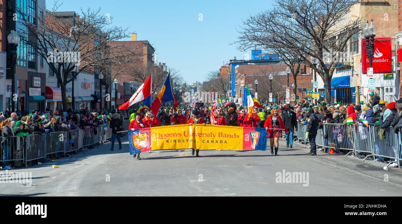 Queen's University Bands March on 2018 Saint Patrick's Day Parade in ...