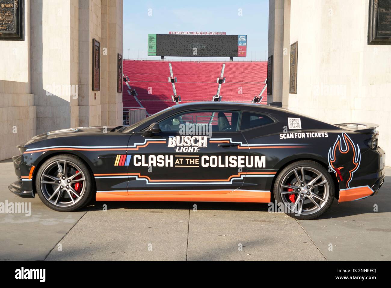 A Chevrolet pace car at the Busch Light Clash at the Coliseum ...