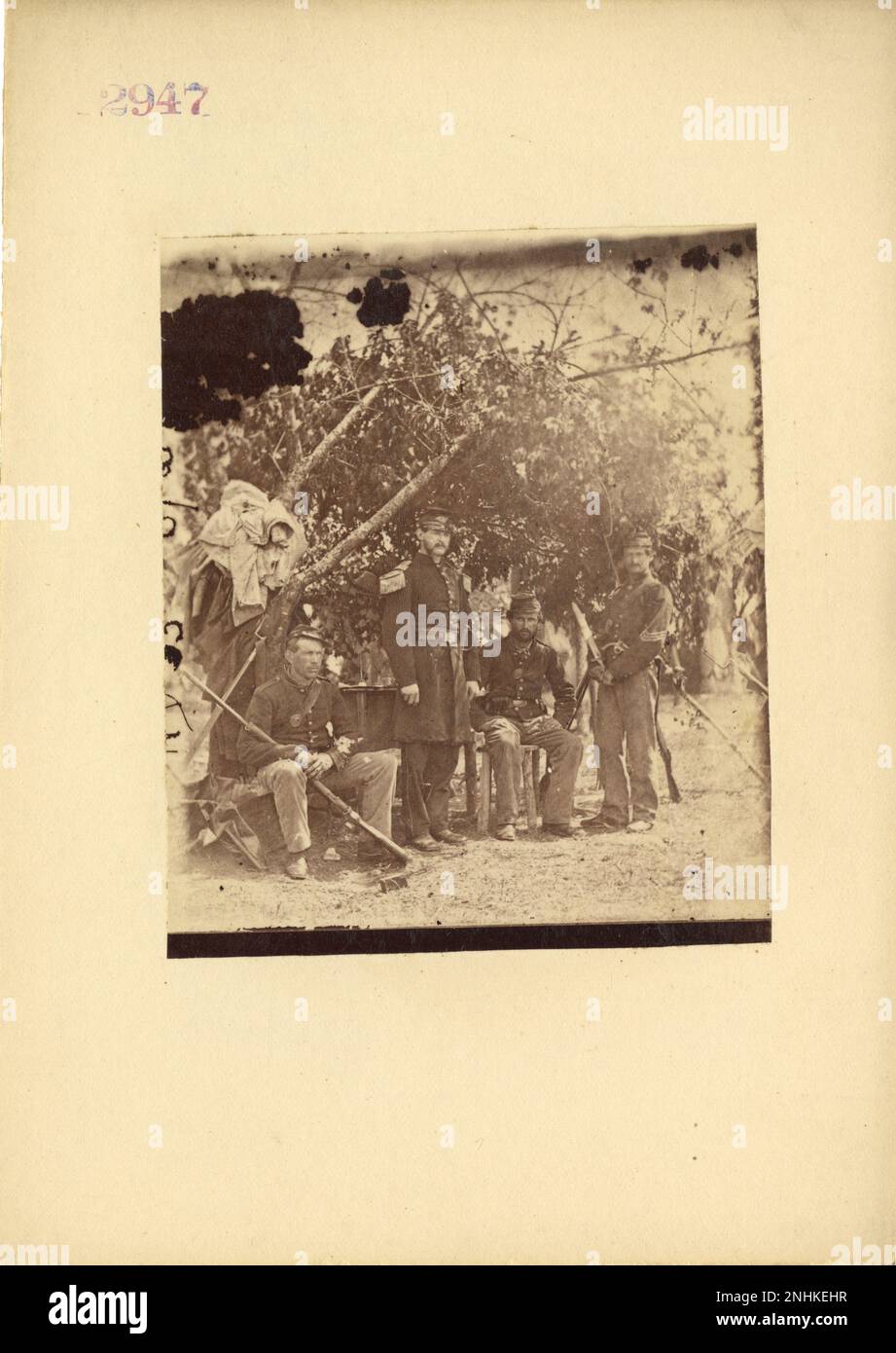 Group of 33rd Infantry, New York 19th Century Mathew Brady ...
