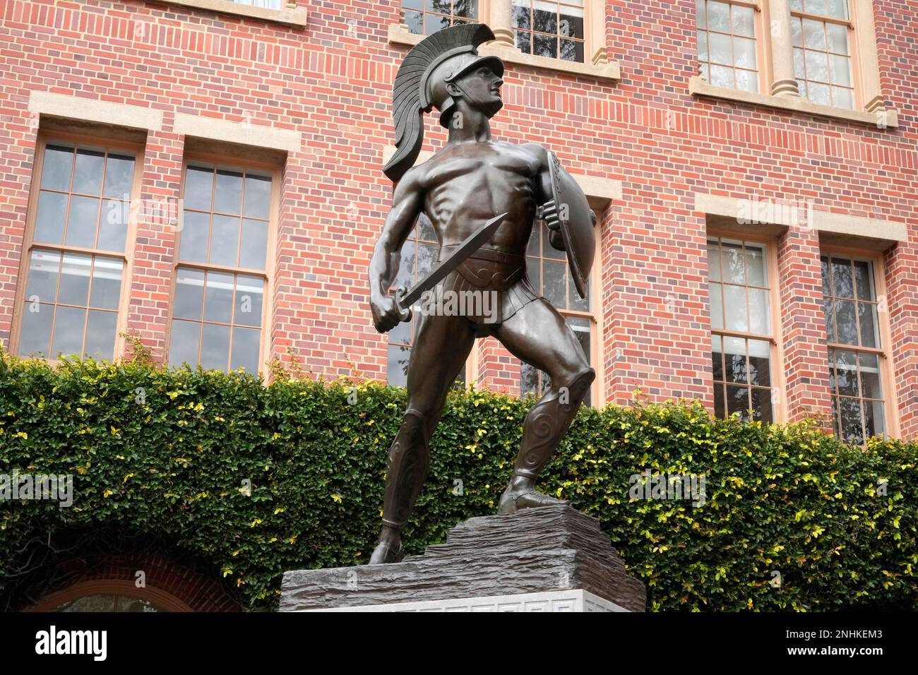 The Tommy Trojan mascot statue on the campus of the USC, Thursday, Dec ...