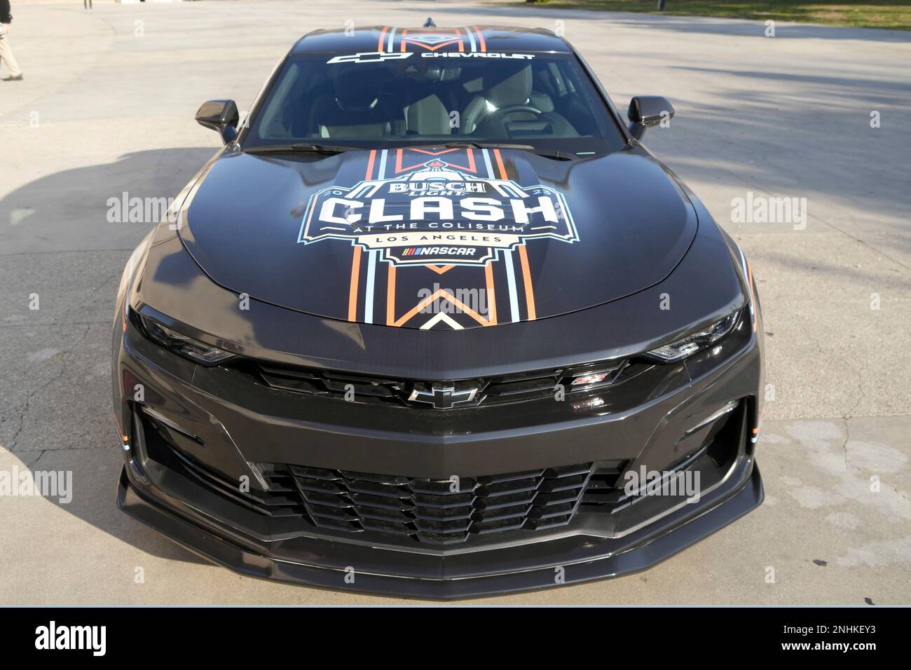 A Chevrolet pace car at the Busch Light Clash at the Coliseum ...