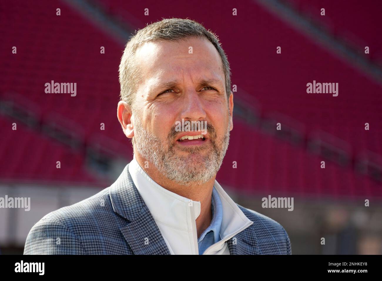 NASCAR marketing services vice president Patrick Rogers during 2023 Busch Light Clash at the ...