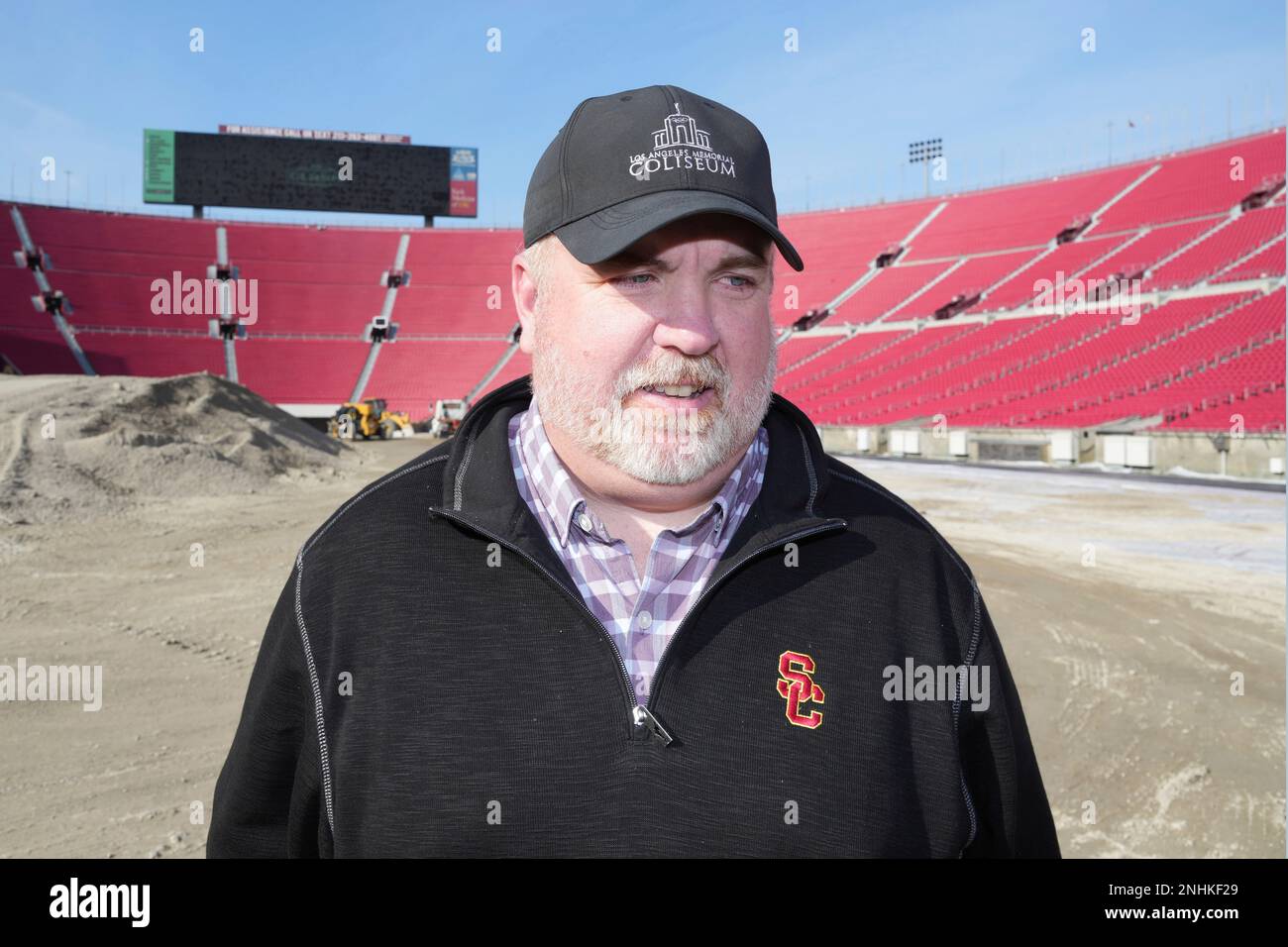 Los Angeles Memorial Coliseum assistant general manager Kevin Daly at ...