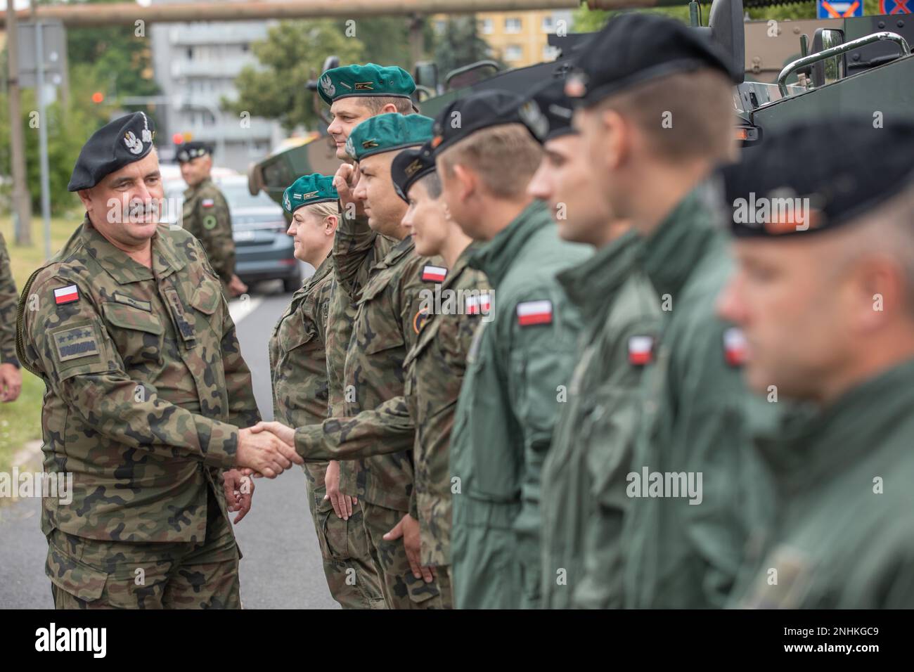 Polish Land Forces Gen. Jarosław Mika, general commander of Branches of ...