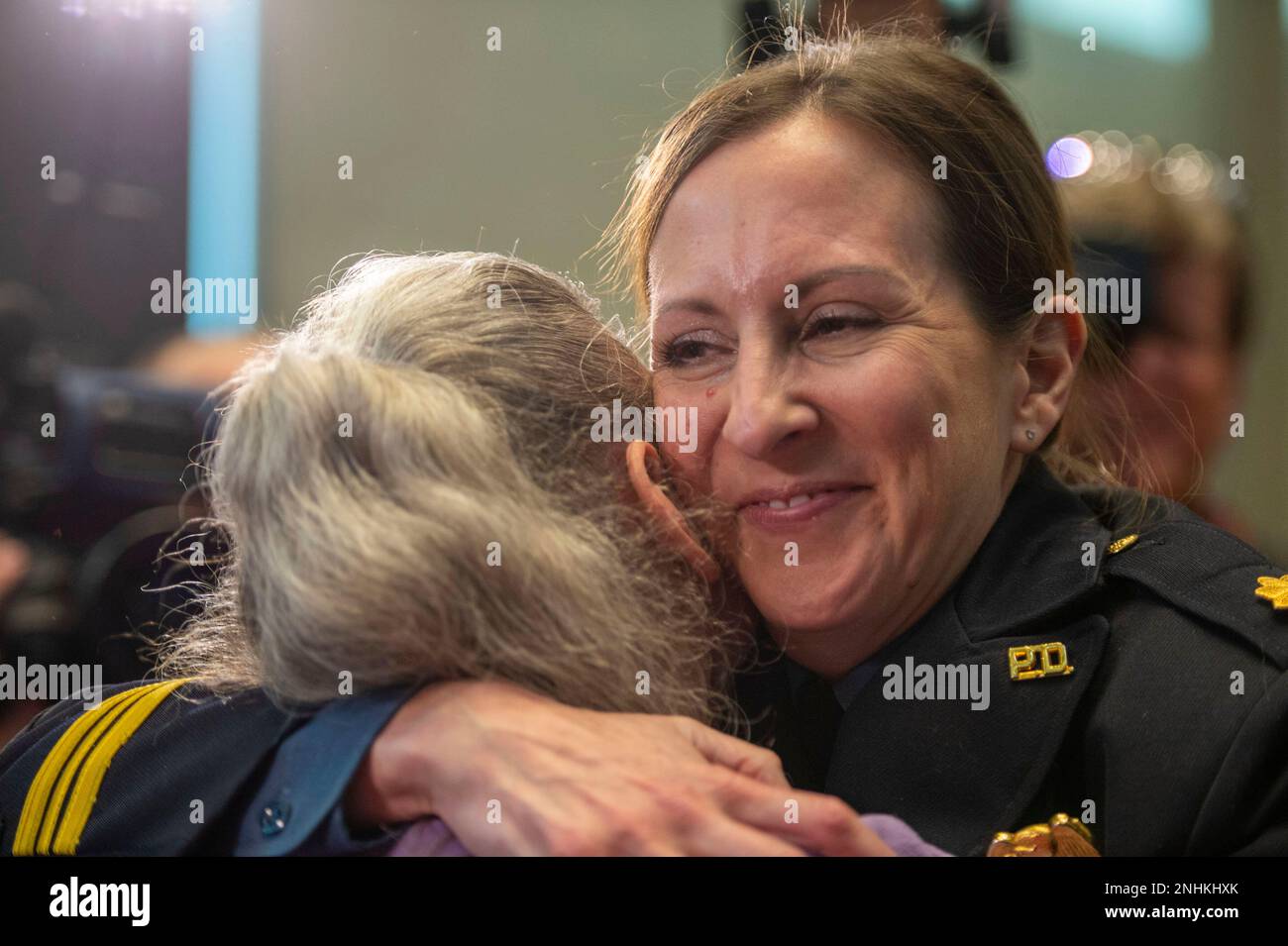 Stacey Graves Right Hugs Colleagues After She Was Selected By The