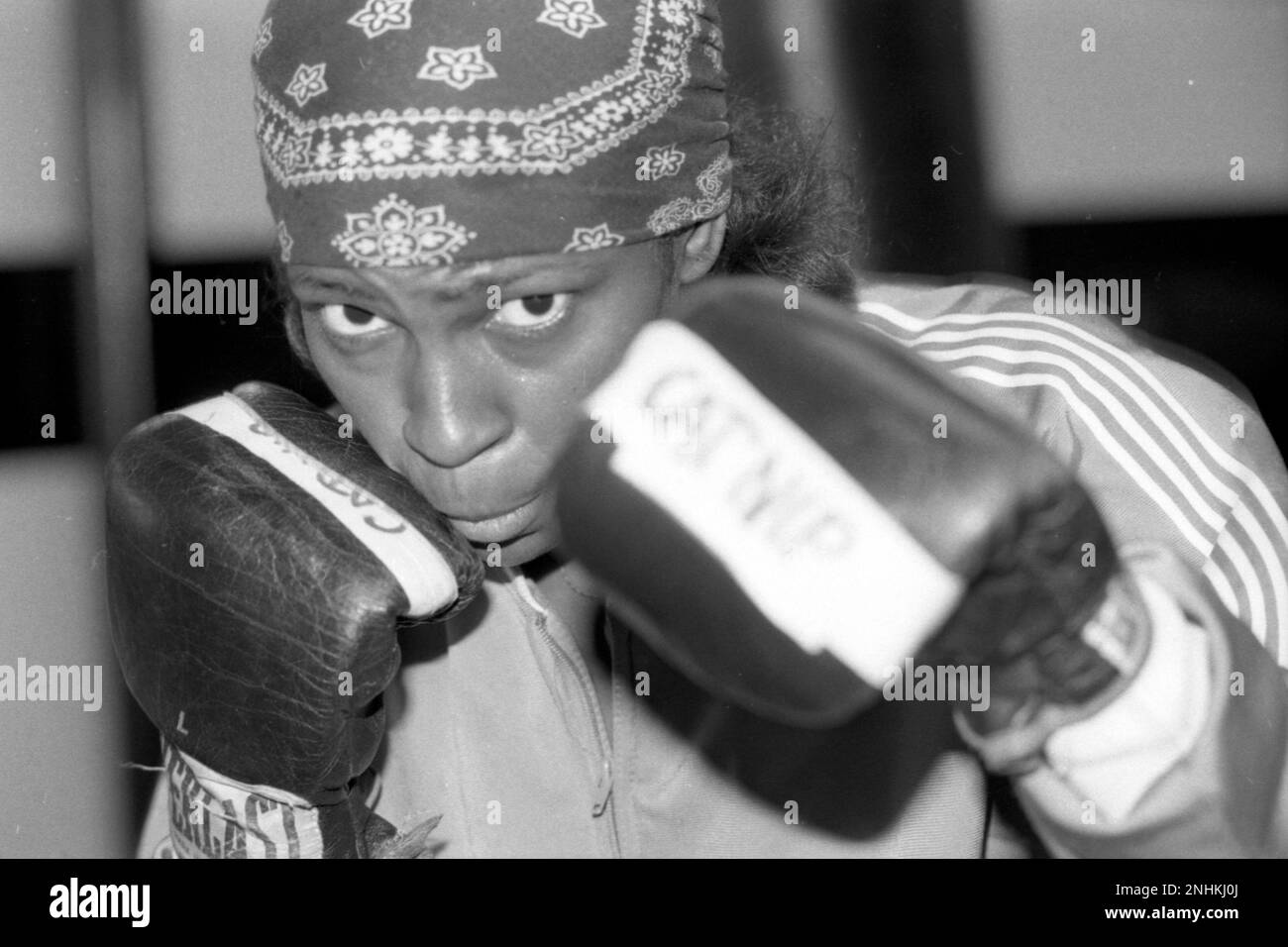 Boxer Connie Smith trains at Capitol City Gym, in preparing for her ...