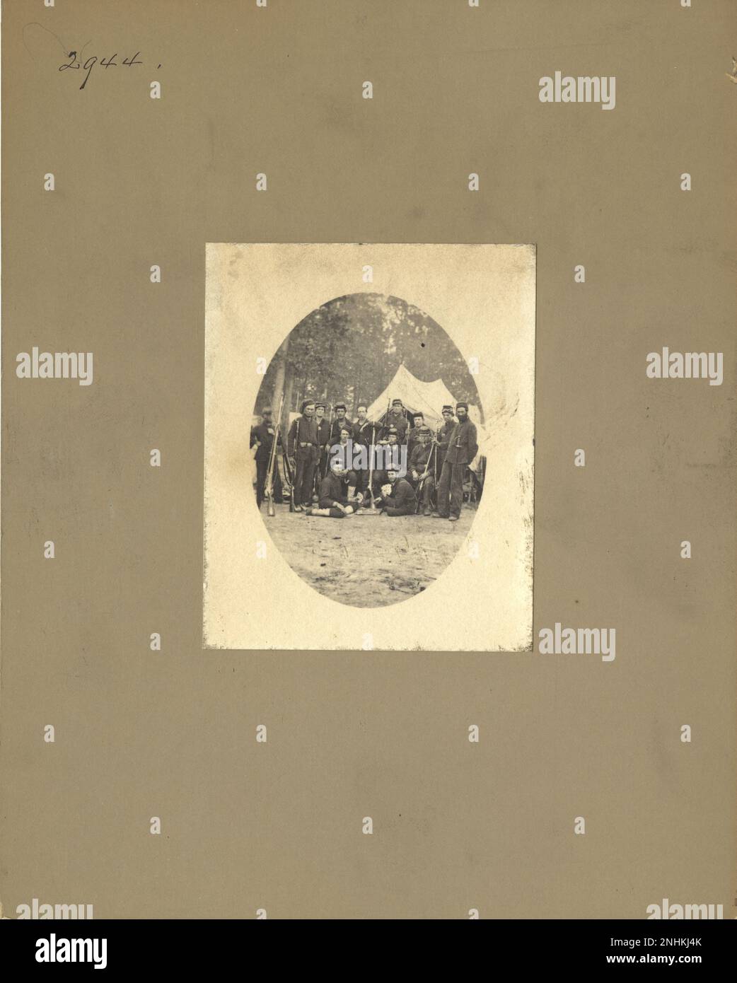 Group of 4th Infantry, Michigan 19th Century Mathew Brady ...