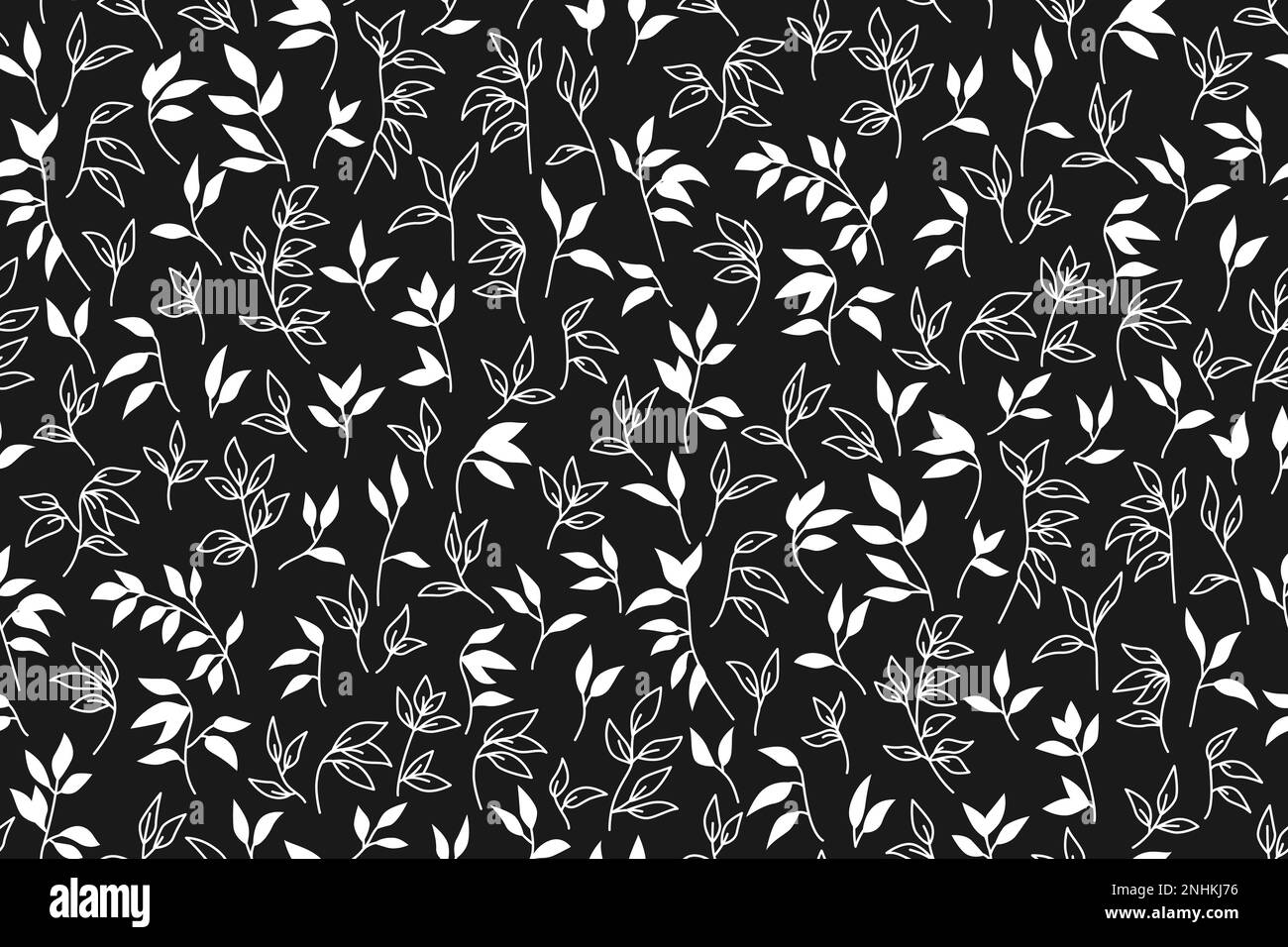 Leaf abstract seamless pattern. Exotic plant natural boundless ...