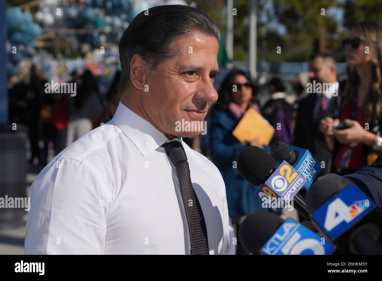 LAUSD superintendent Alberto Cavalho at the Los Angeles Dodgers ...