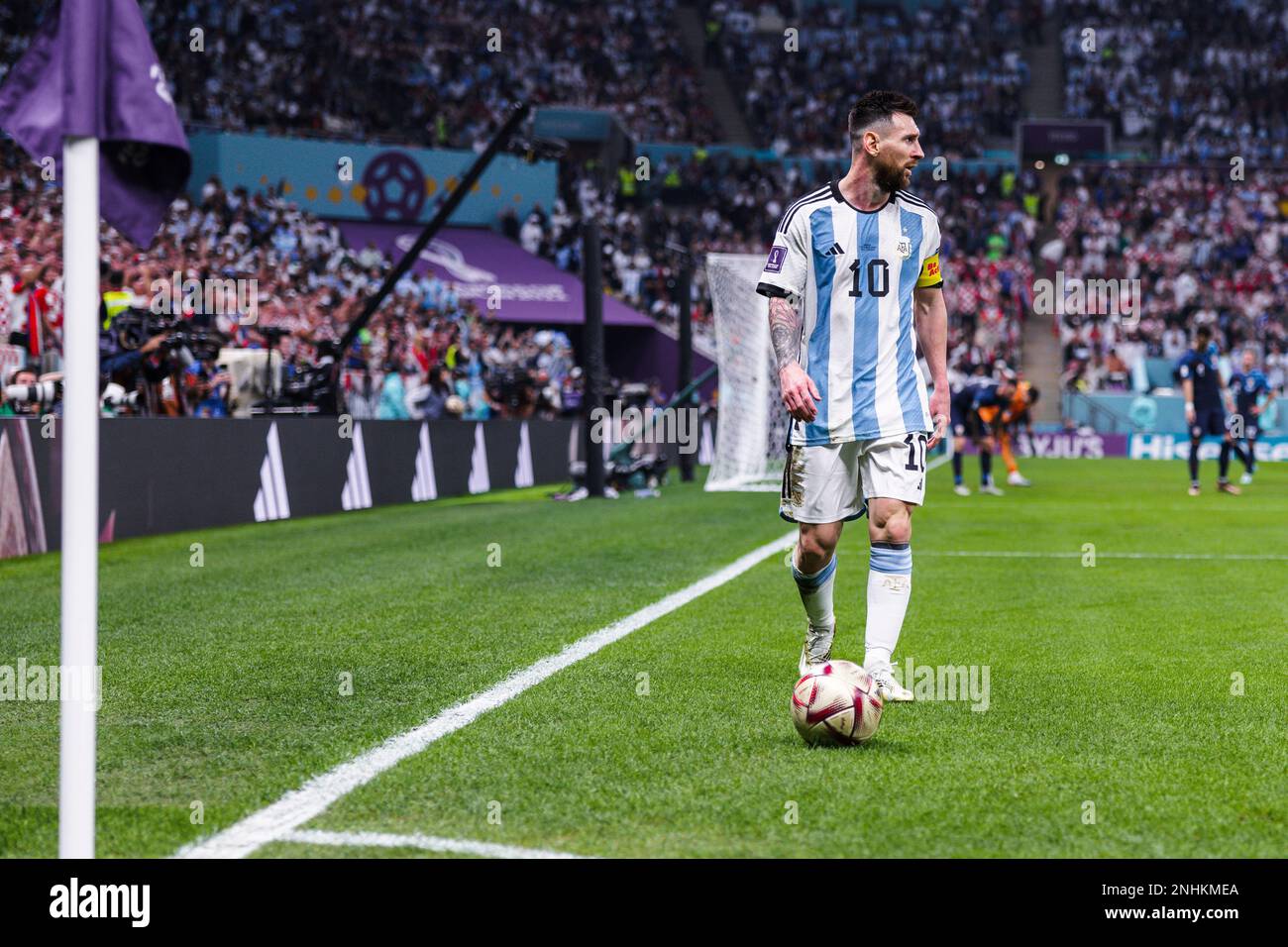 LUSAIL, QATAR - DECEMBER 13: Lionel Messi during the Semifinal match of ...