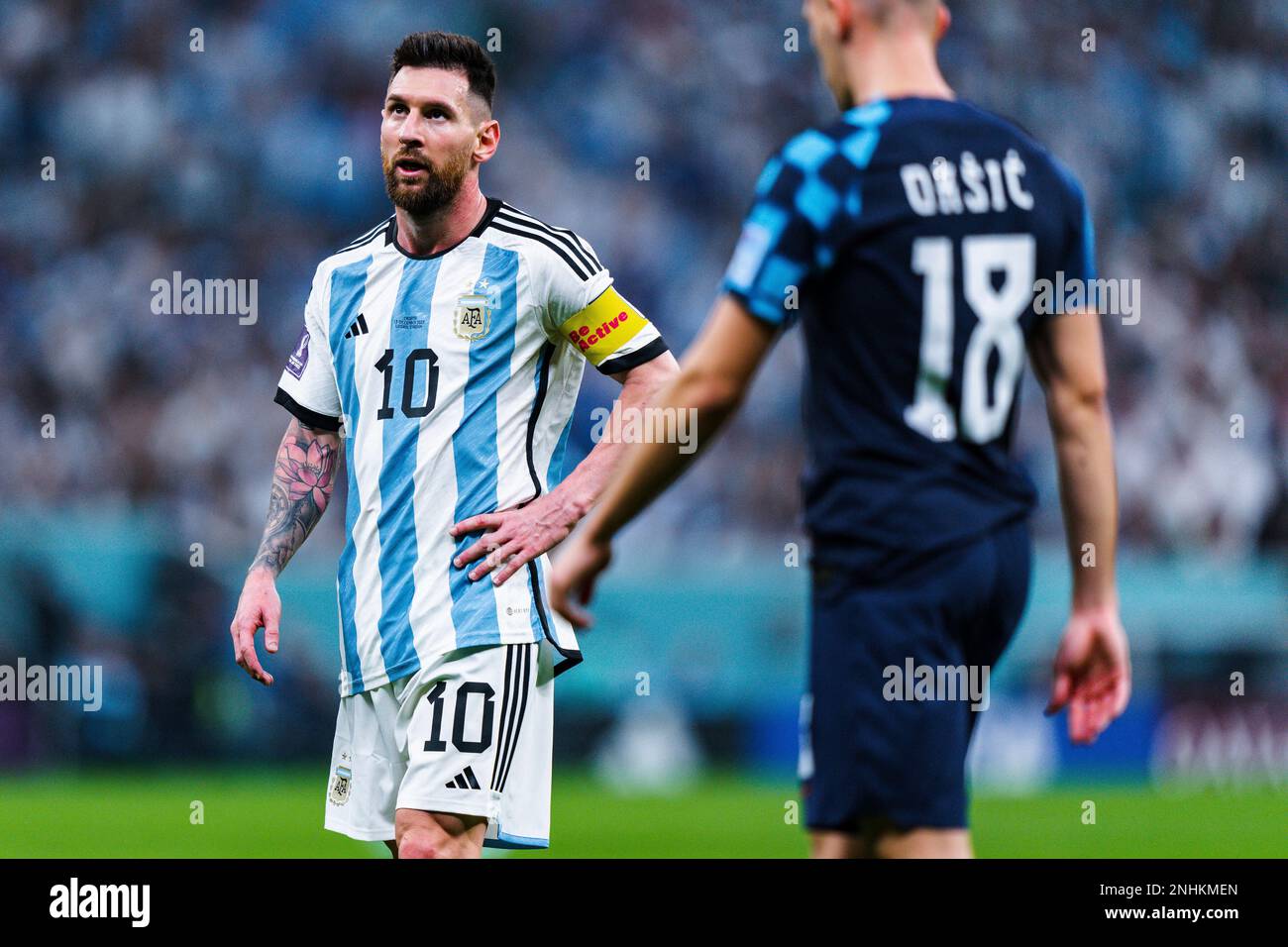 LUSAIL, QATAR - DECEMBER 13: Argentina forward Lionel Messi during the ...