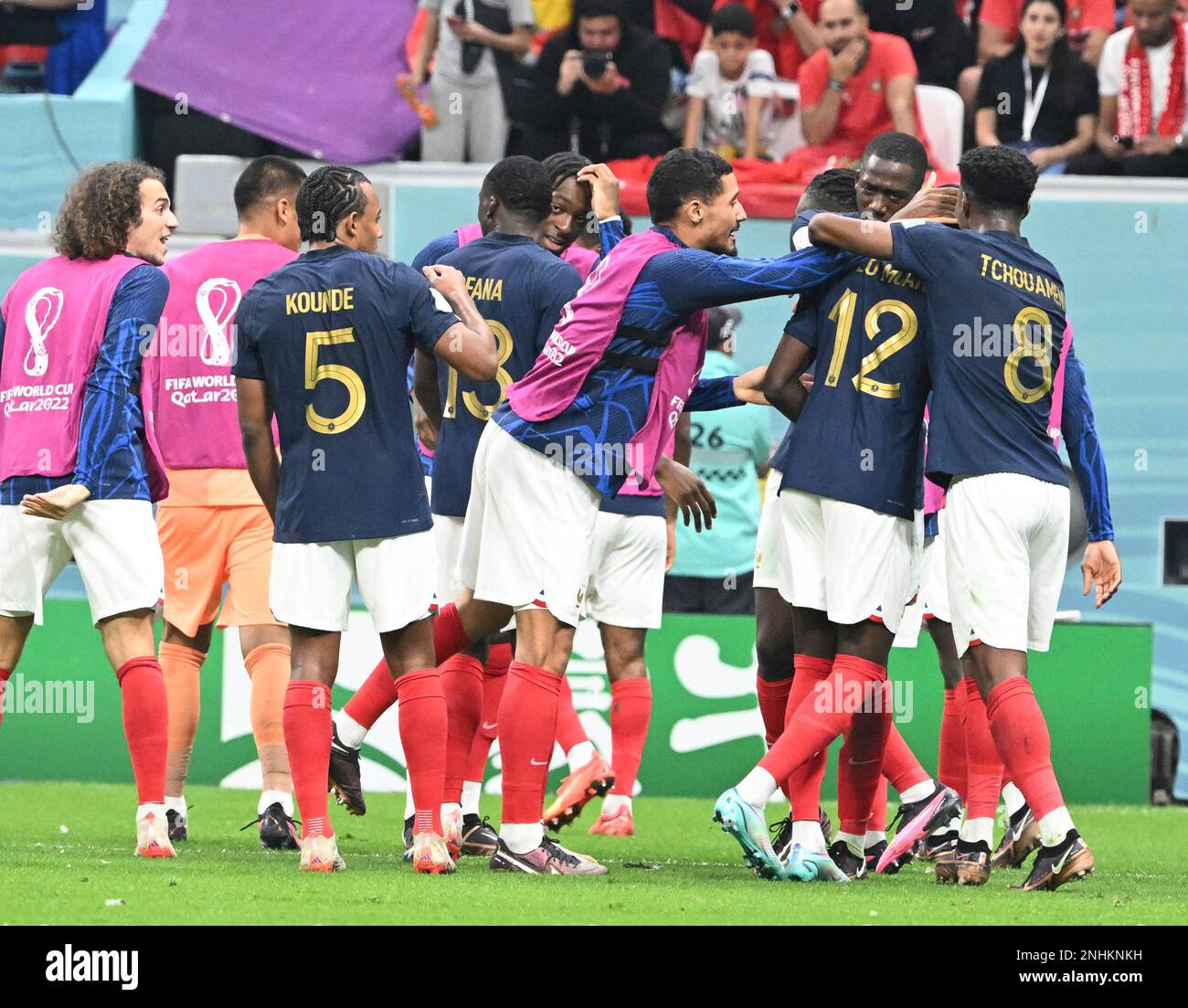 France's Randal KOLO MUANI (12) celebrates after scoring a team's ...