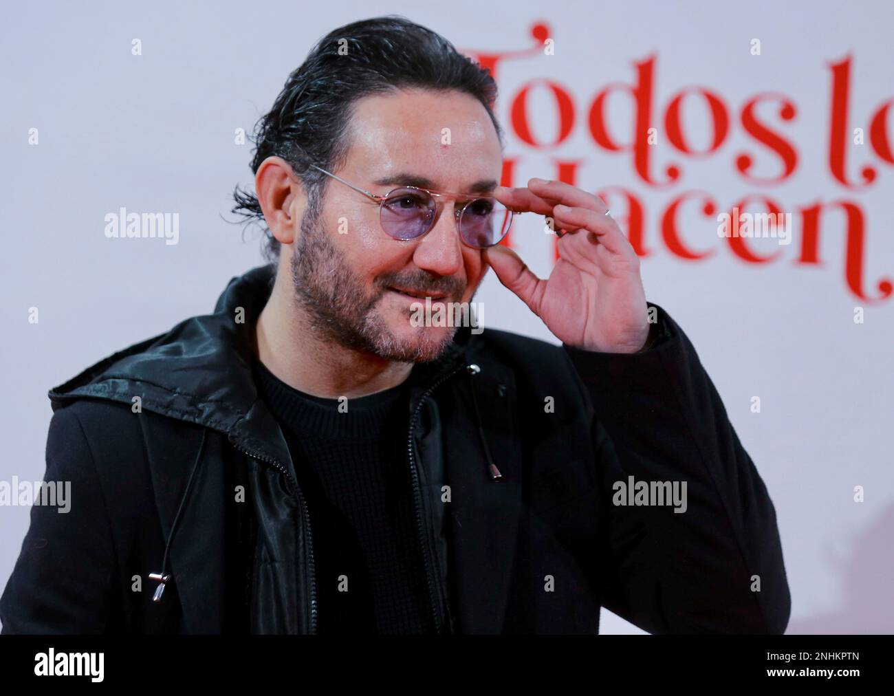 Actor Carlos Santos poses at the photocall of the film 'Todos lo hacen ...