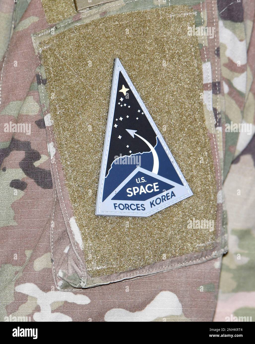The United States Space Forces Korea patch is seen during the ...