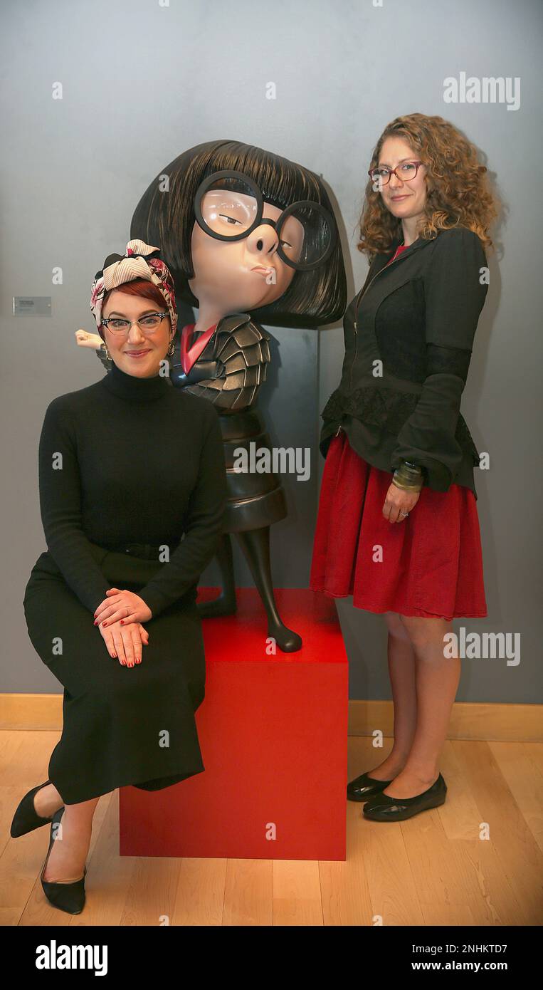 Character artist Deanna Marsigliese (left) and tailoring lead Fran ...