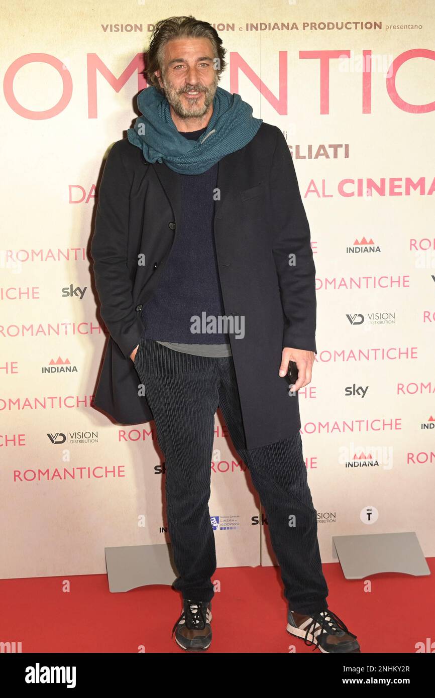 Rome, Italy. 21st Feb, 2023. Daniele Liotti attends the red carpet of ...