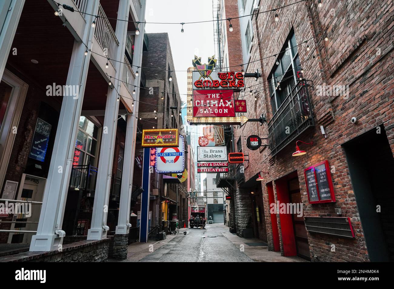 Printer's Alley is a famous alley in downtown Nashville, Tennessee, U.S ...