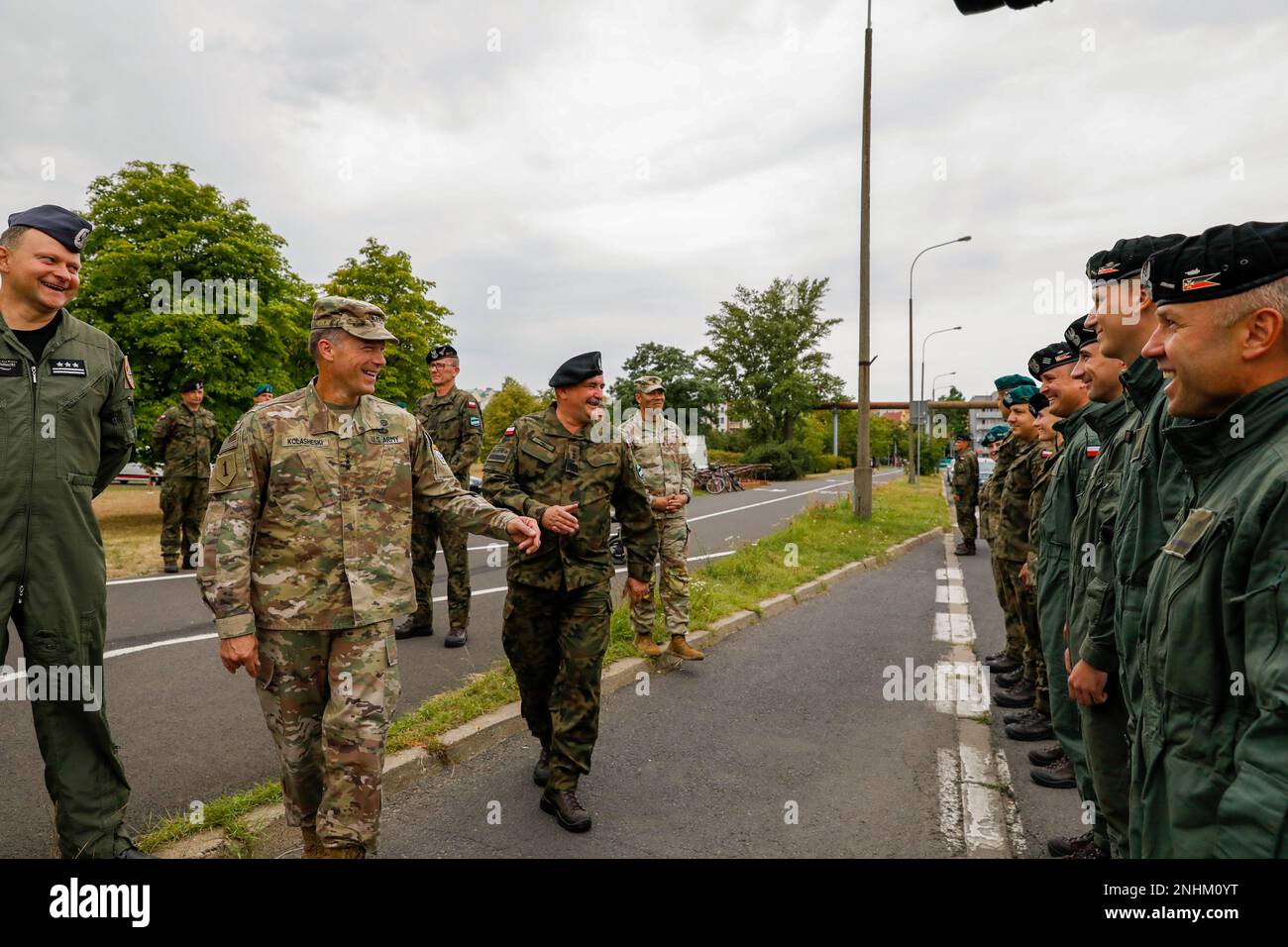 U.S. Army Lt. Gen. John Kolasheski, commander of V Corps, and Polish ...