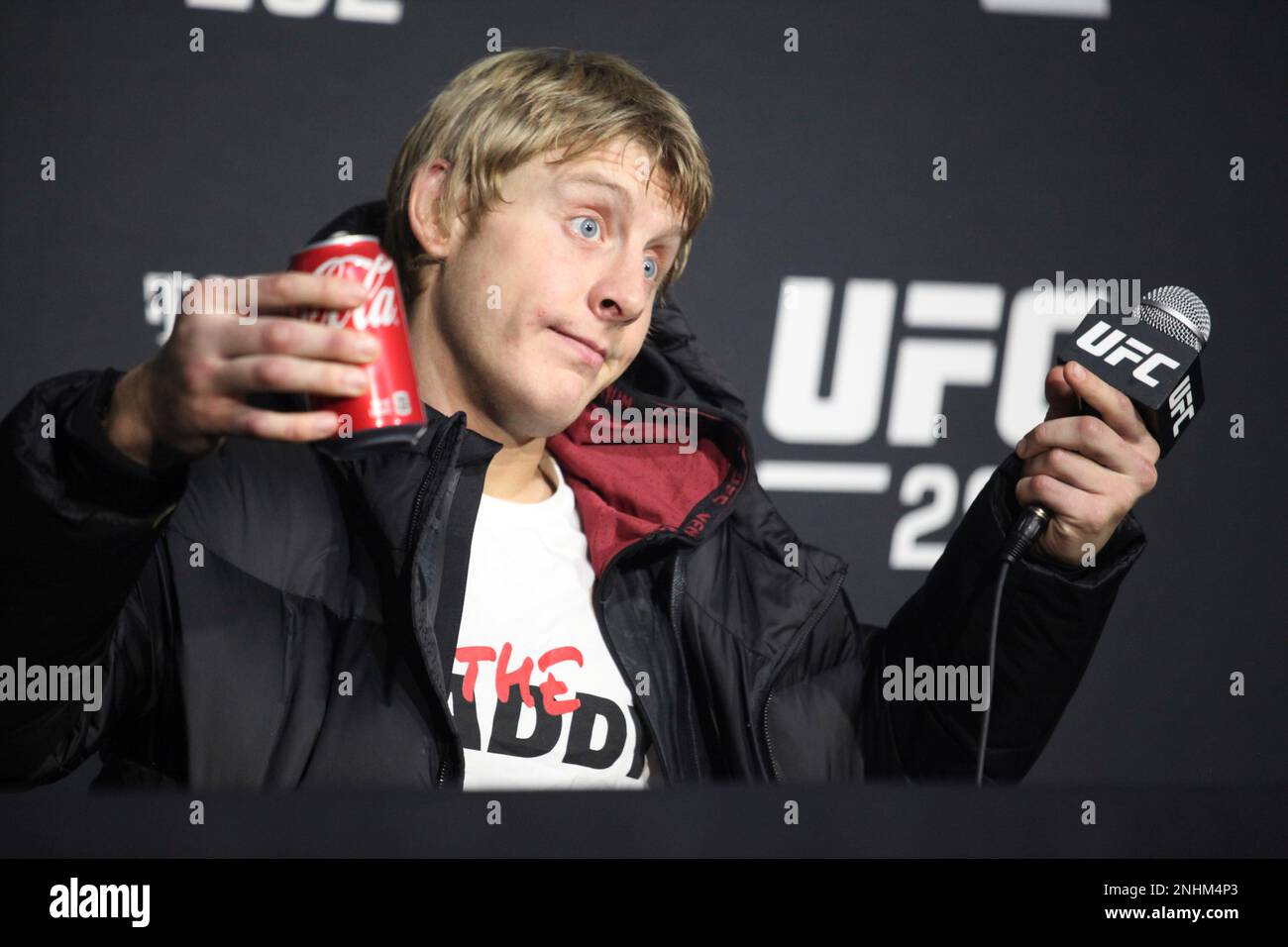 LAS VEGAS, NV - DECEMBER 10: Paddy Pimblett appears at the UFC 282 post ...