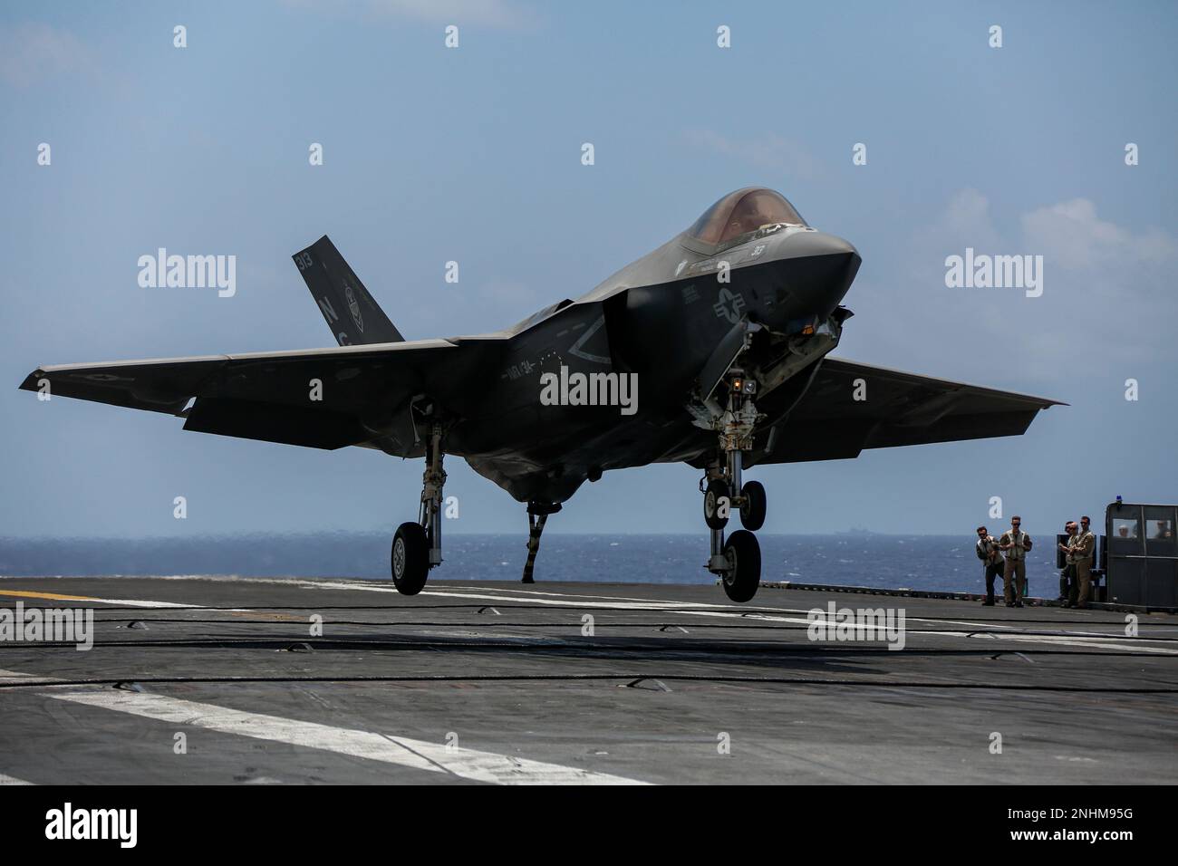 220730-N-MM912-2171 PACIFIC OCEAN (July 30, 2022) An F-35C Lightning II, assigned to the "Black ...