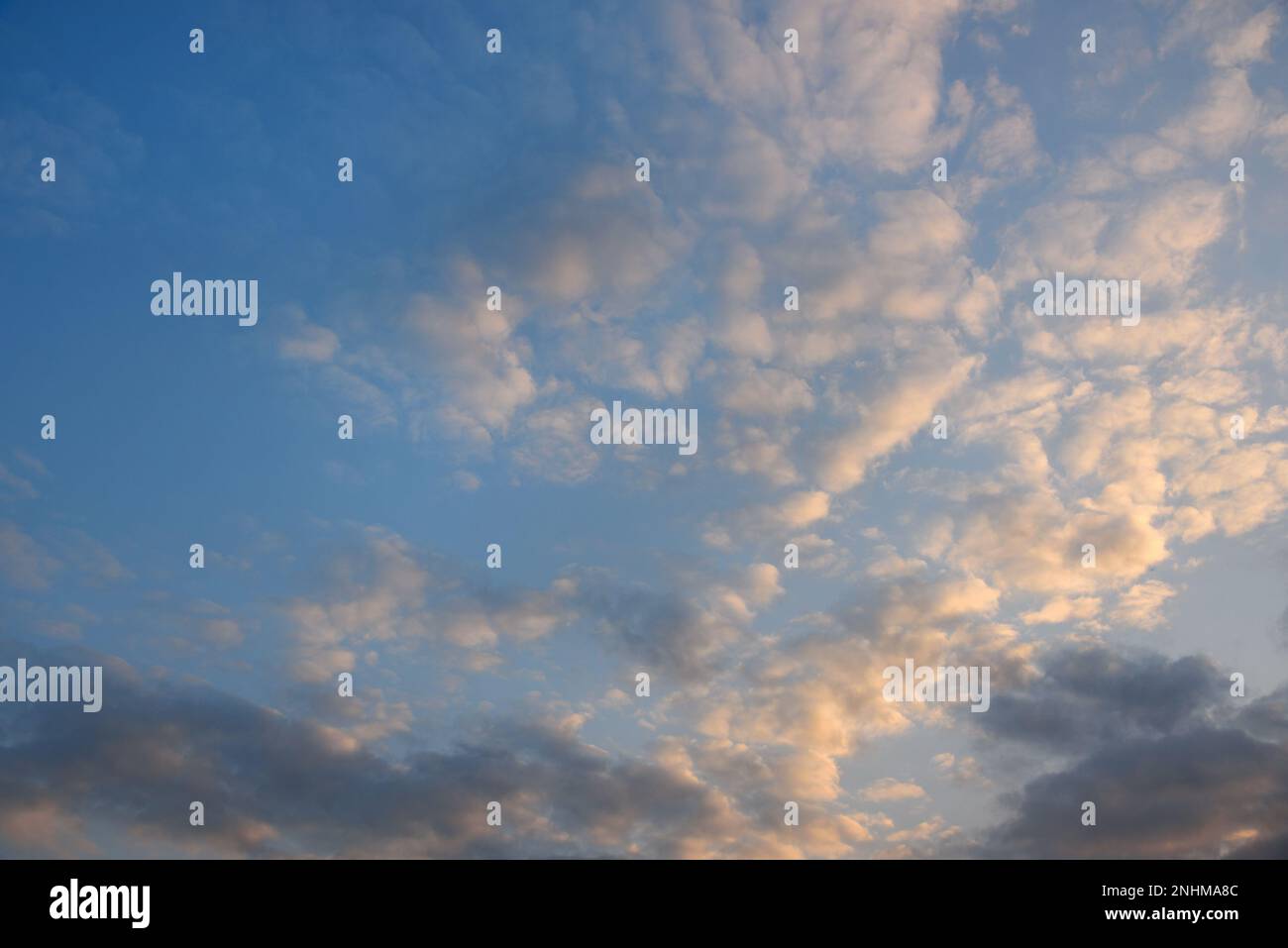 Sunrise sky with light clouds, background, texture Stock Photo - Alamy