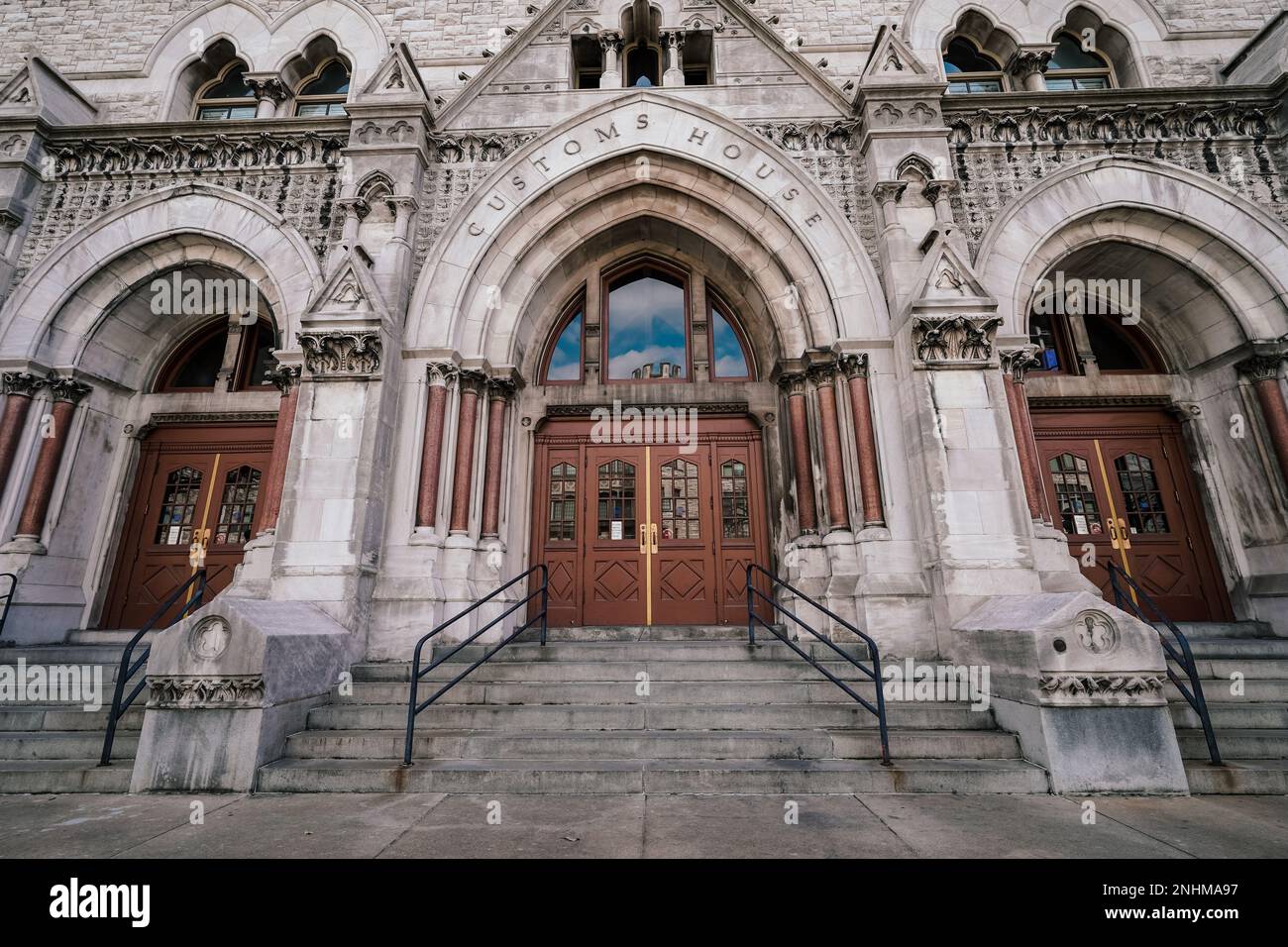 Customs House Nashville, historic government building, victorian gothic architecture style ...