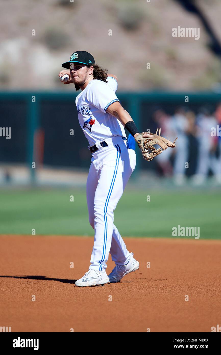 Addison Barger (28) (Toronto Blue Jays) of the Salt River Rafters ...