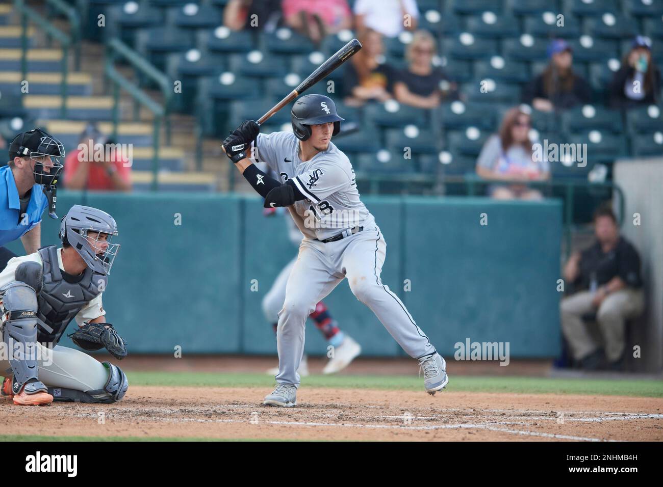 Adam Hackenberg (18) (Chicago White Sox) of the Glendale Desert Dogs ...