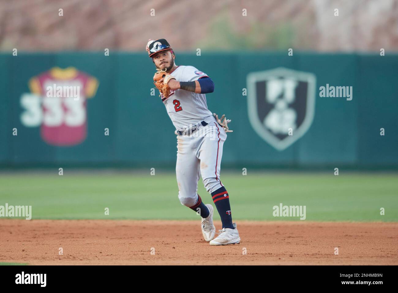 Austin Martin (2) (Minnesota Twins) of the Glendale Desert Dogs during ...