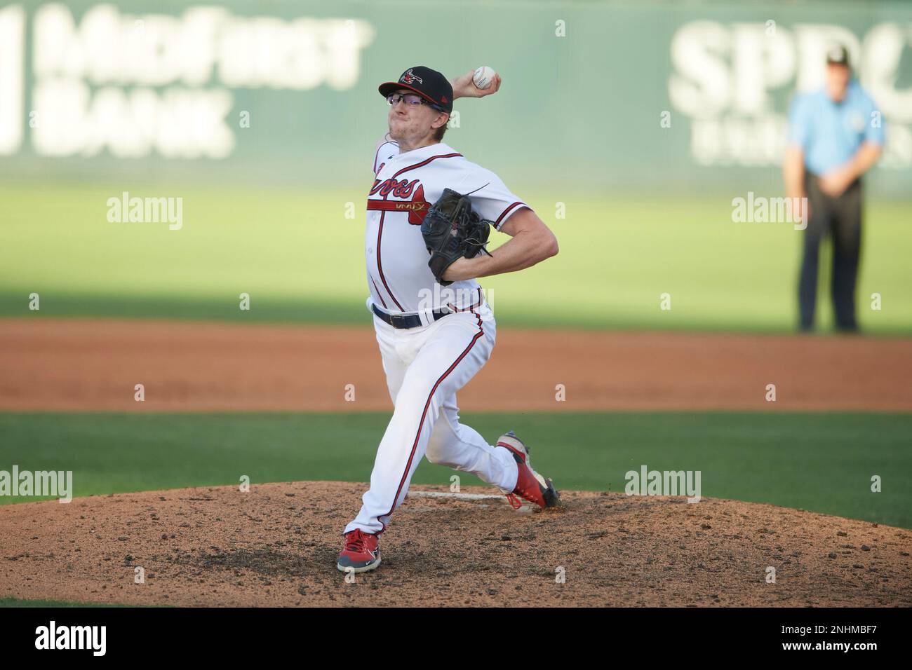 Scottsdale Scorpions pitcher Austin Smith (55) (Atlanta Braves) during ...