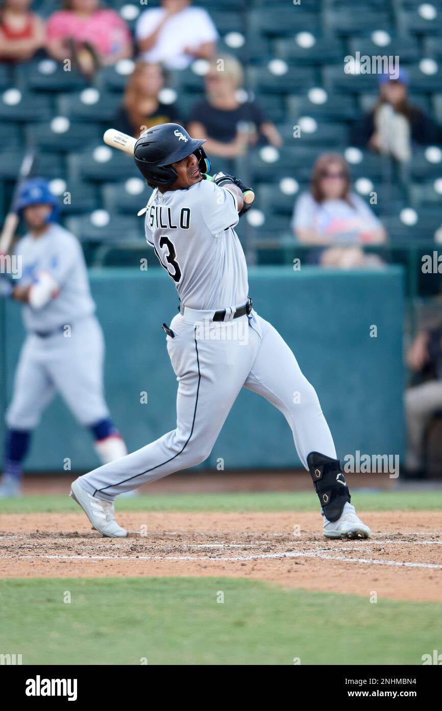 Moises Castillo (13) (Chicago White Sox) of the Glendale Desert Dogs during an Arizona Fall ...