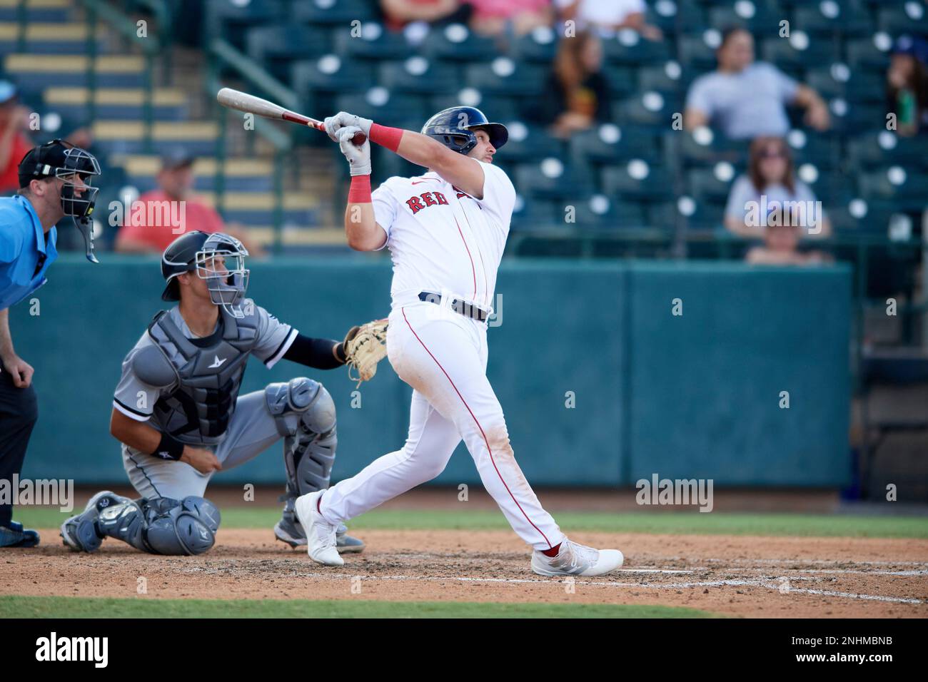 Niko Kavadas (35) (Boston Red Sox) of the Scottsdale Scorpions during ...