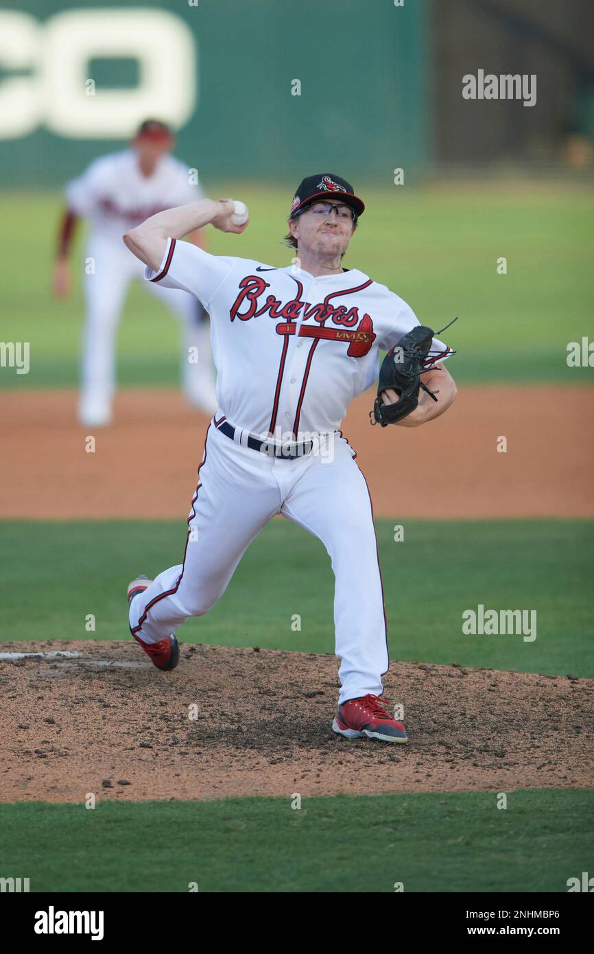 Scottsdale Scorpions pitcher Austin Smith (55) (Atlanta Braves) during ...