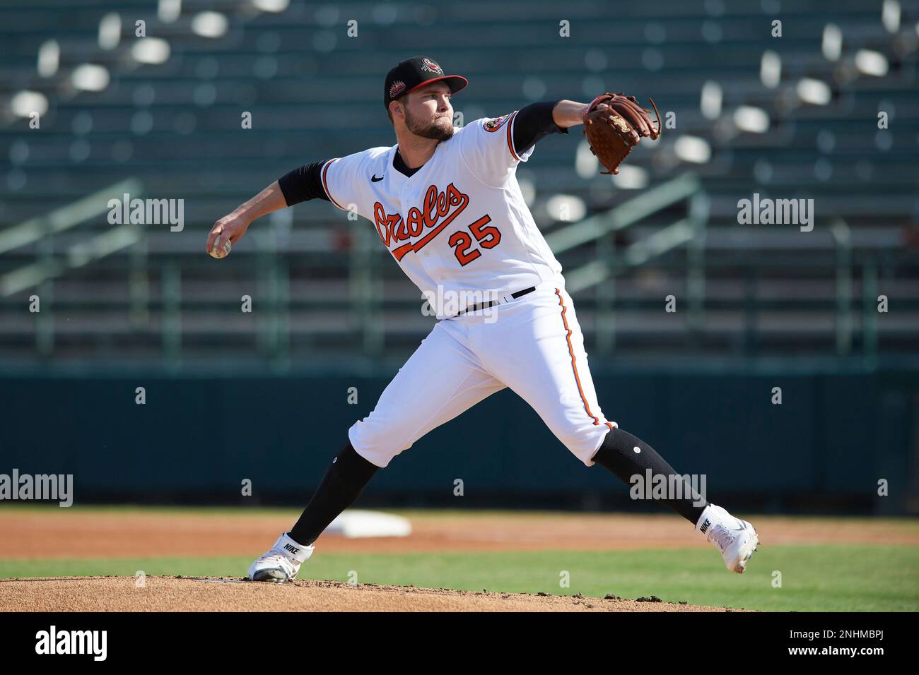 Scottsdale Scorpions starting pitcher Noah Denoyer (25) (Baltimore ...