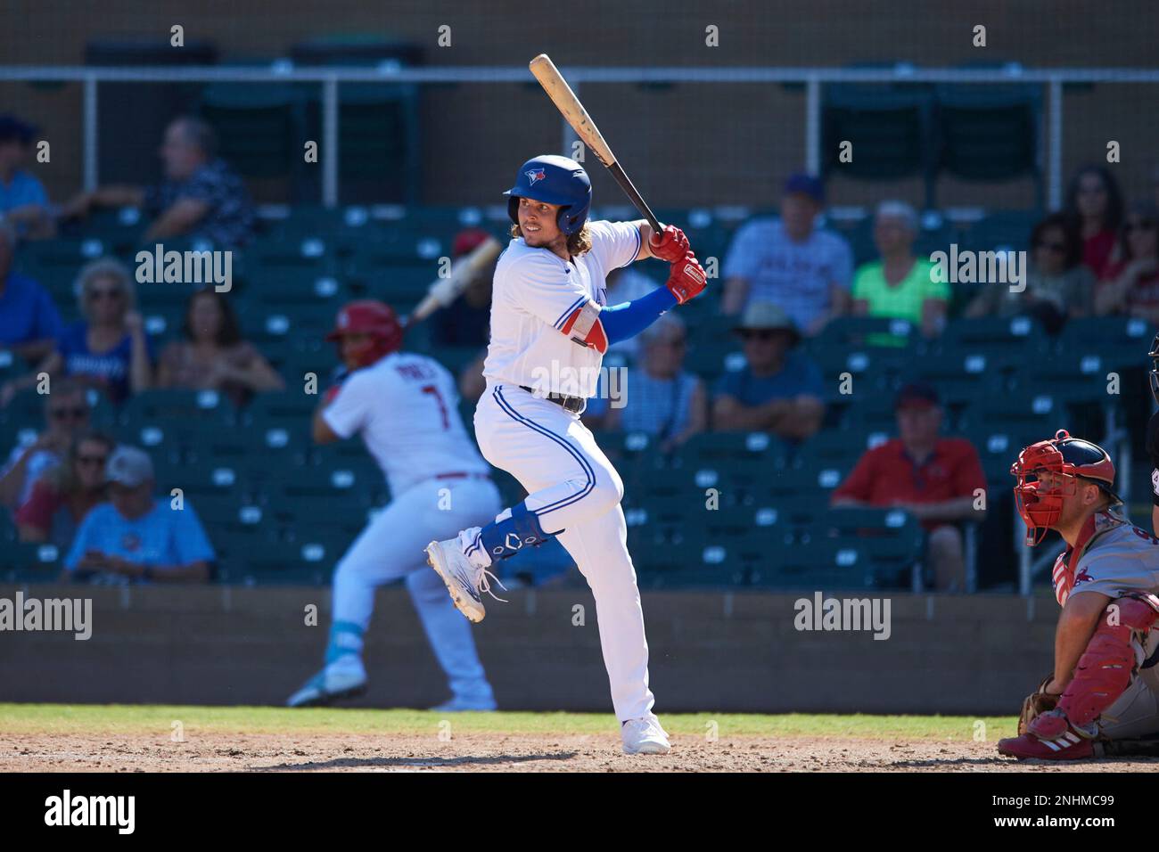 Addison Barger (28) (Toronto Blue Jays) of the Salt River Rafters ...