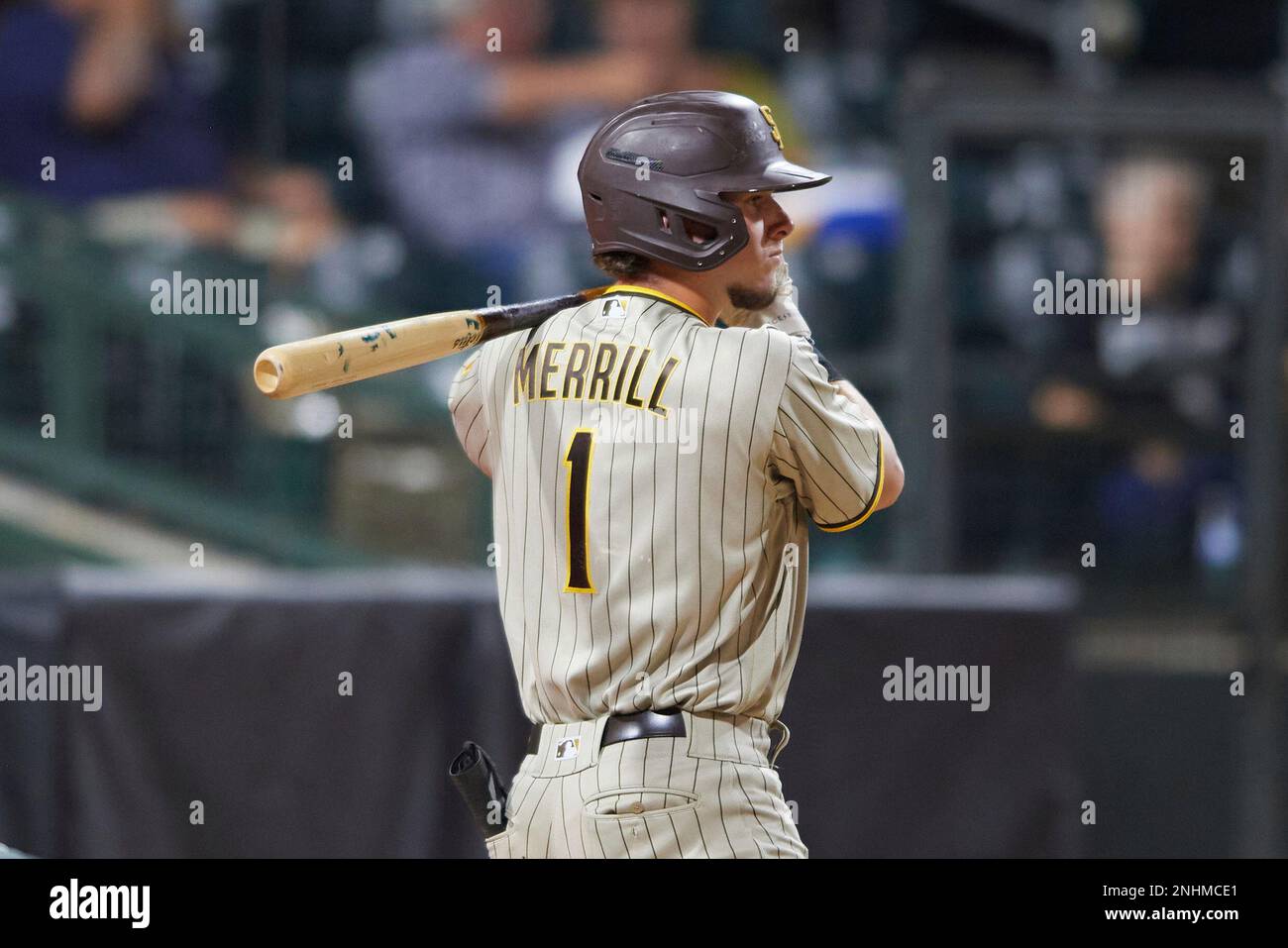 Jackson Merrill (1) (San Diego Padres) of the Peoria Javelinas during ...