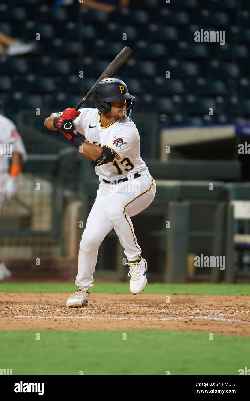 Nick Gonzales (13) (Pittsburgh Pirates) of the Surprise Saguaros during ...