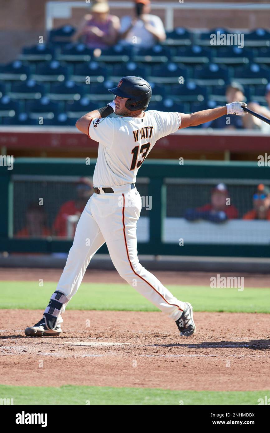 Logan Wyatt (13) (San Francisco Giants) of the Scottsdale Scorpions ...