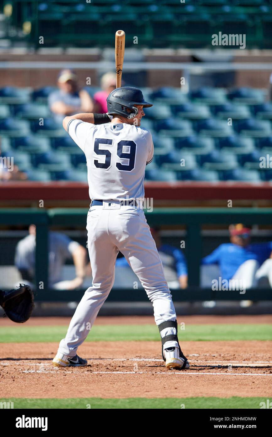 T.J. Rumfield (59) (New York Yankees) of the Mesa Solar Sox during an ...