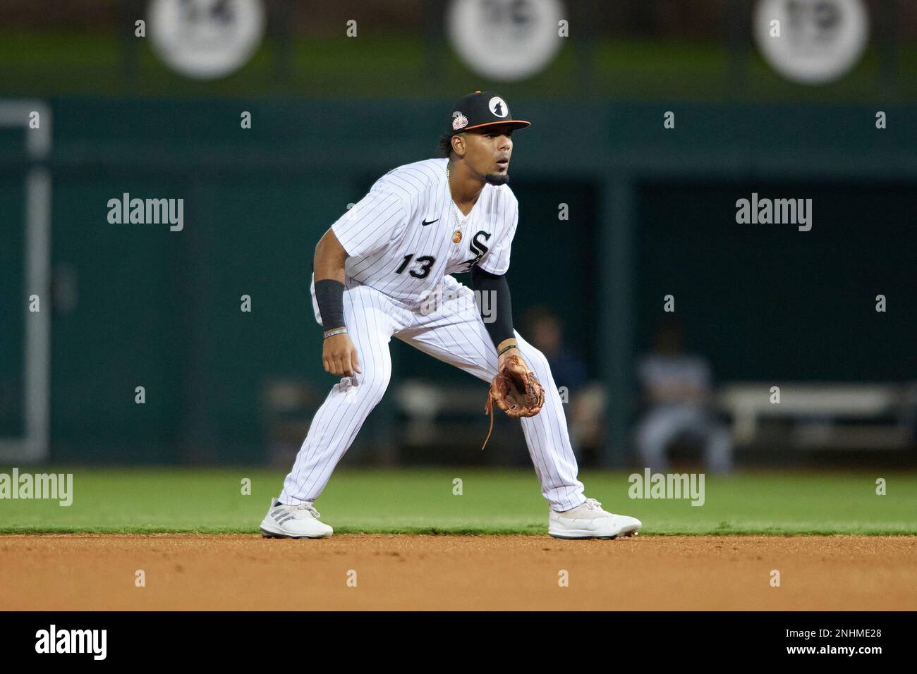 Moises Castillo (13) (Chicago White Sox) of the Glendale Desert Dogs ...