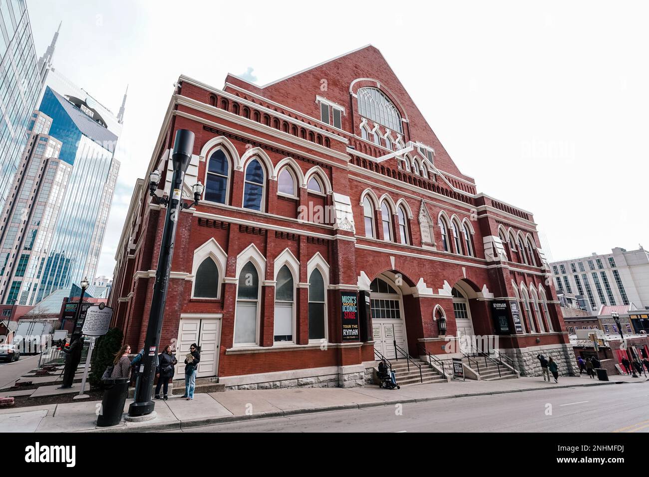 Ryman Auditorium, a popular and historic concert hall, in Nashville ...