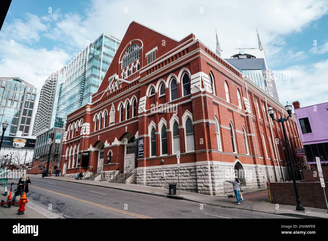 Ryman Auditorium, a popular and historic concert hall, in Nashville ...