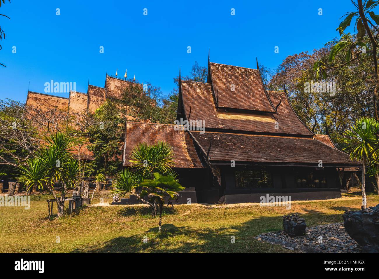 Baan Dam Museum, aka Black House Museum, in Chiang Rai, Thailand Stock ...