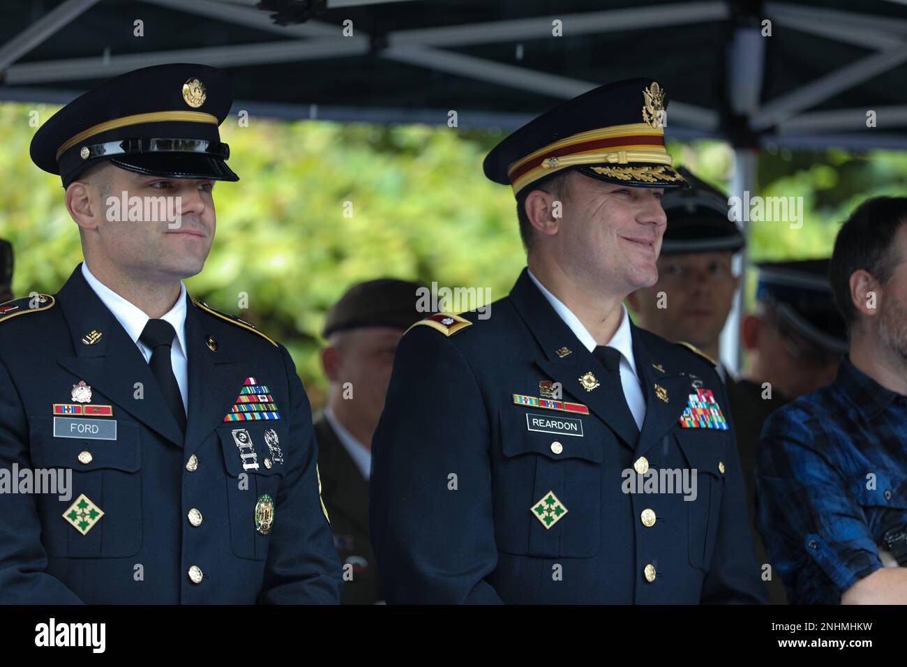 U.S. Army Lt. Col. Patrick Reardon, commander of the 64th Brigade ...