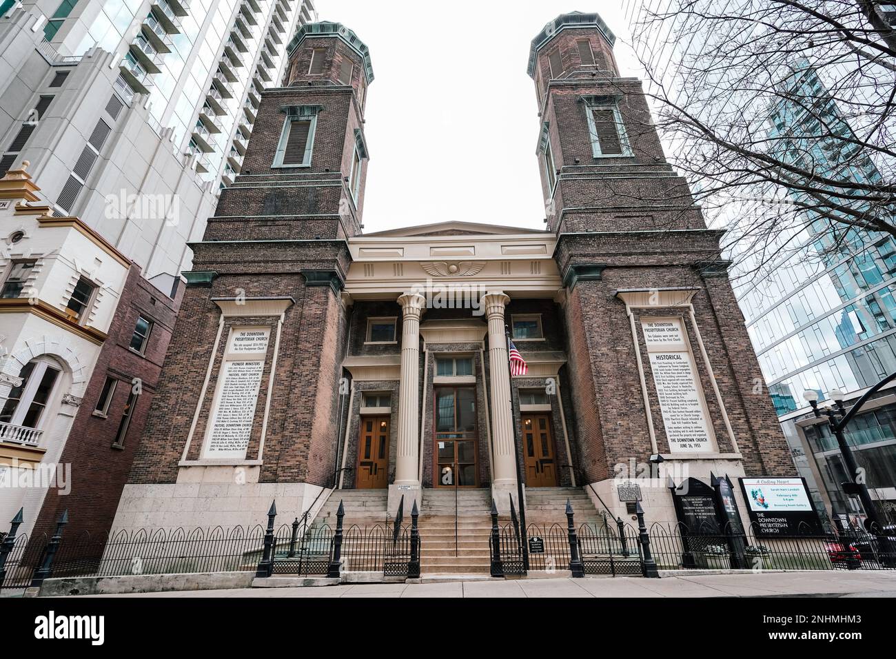 Downtown Presbyterian Church designed by William Strickland, Nashville, Tennessee Stock Photo ...